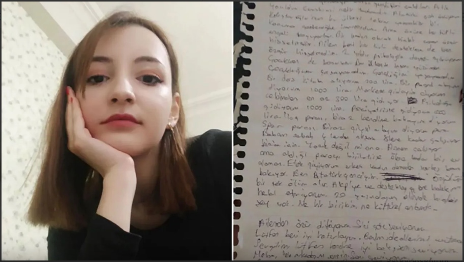 Genç Kız Mektup Bırakıp Intihar Etti